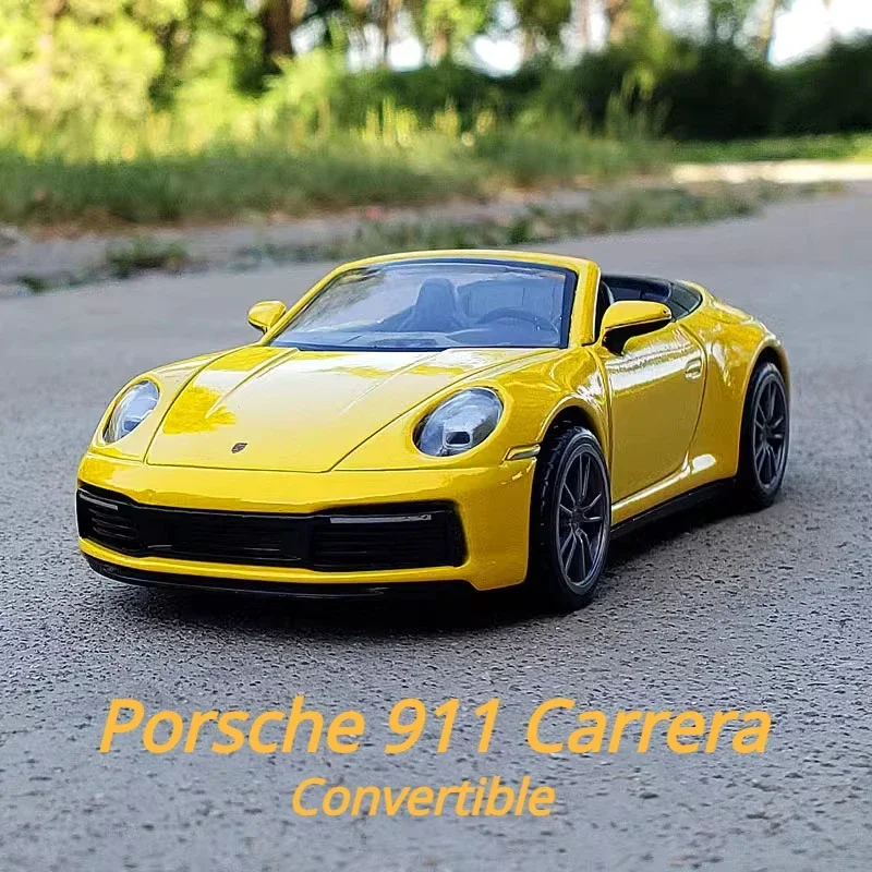 1-32-Porsche-911-Carrera-Convertible-Alloy-Cast-Toy-Car-Model-Sound-and ...