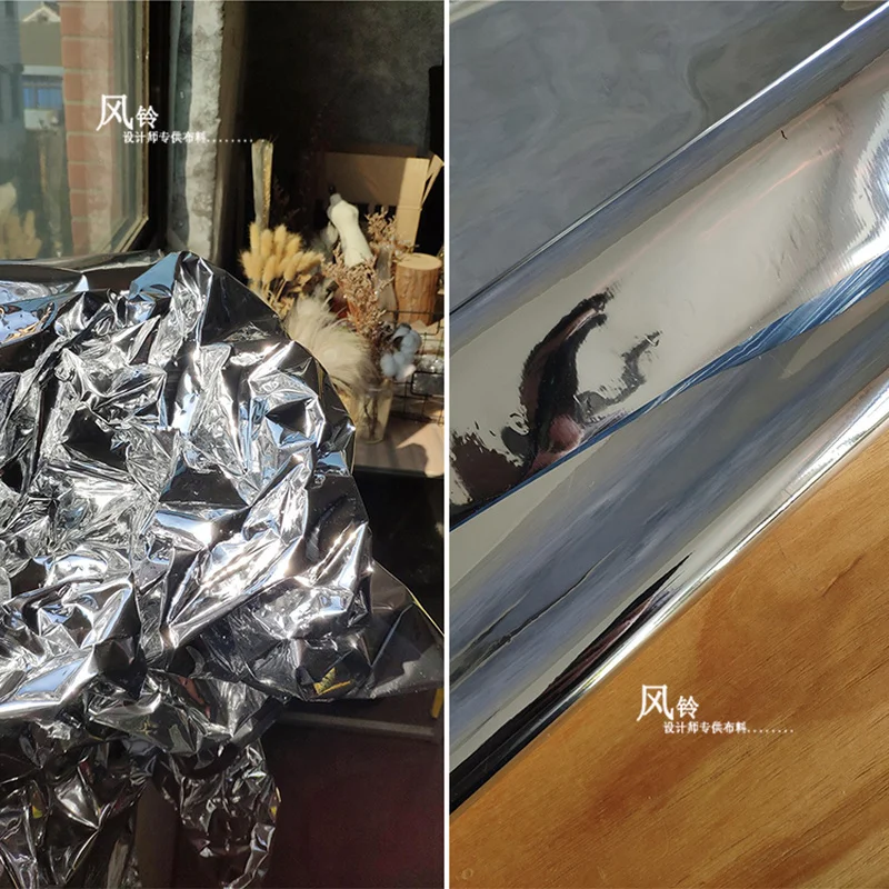 Super Thin TPU Fabric Both Sides Silver PVC Film Waterproof DIY ...