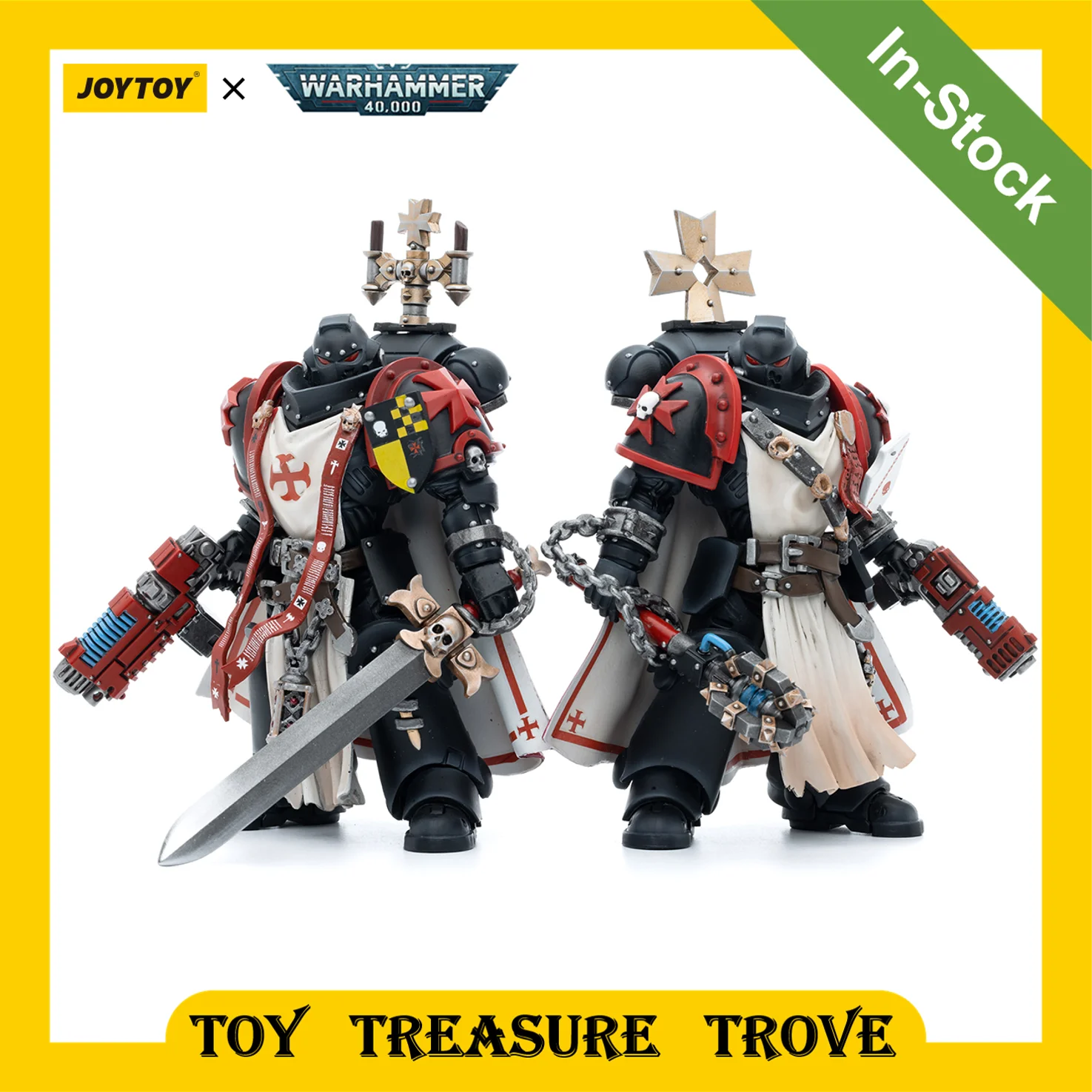 JOYTOY-Warhammer-40k-Action-Figure-Black-Templar-Sword-Brethren-Brother ...