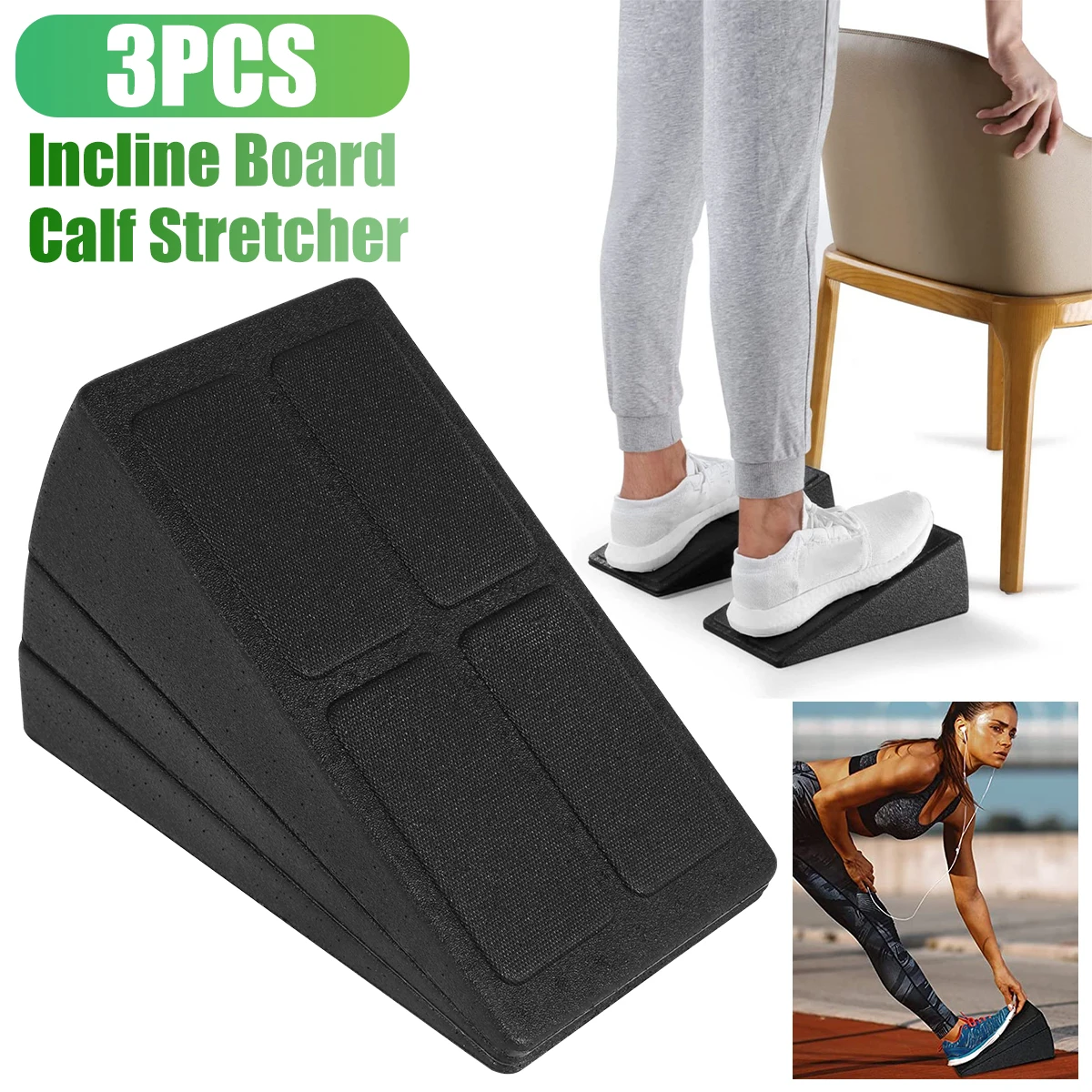 Squat-Wedge-Block-Yoga-Board-inclinado-para-alongamento-de-bezerro-leve ...
