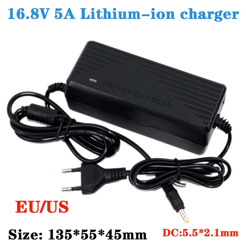 16.8V 5A Li-Ion Battery Charger AC 100-240V For 3.7V 4S 14.4V 14.8V Li-Polymer Battery Pack ...