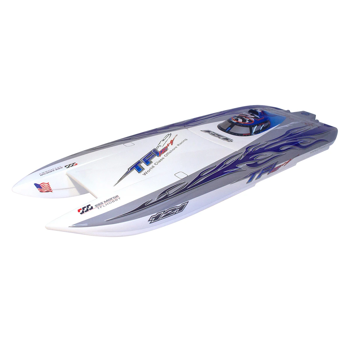 TFL 1133 Zonda Cat Fiberglass RC Electric Boat Outside Toys Two Color ...