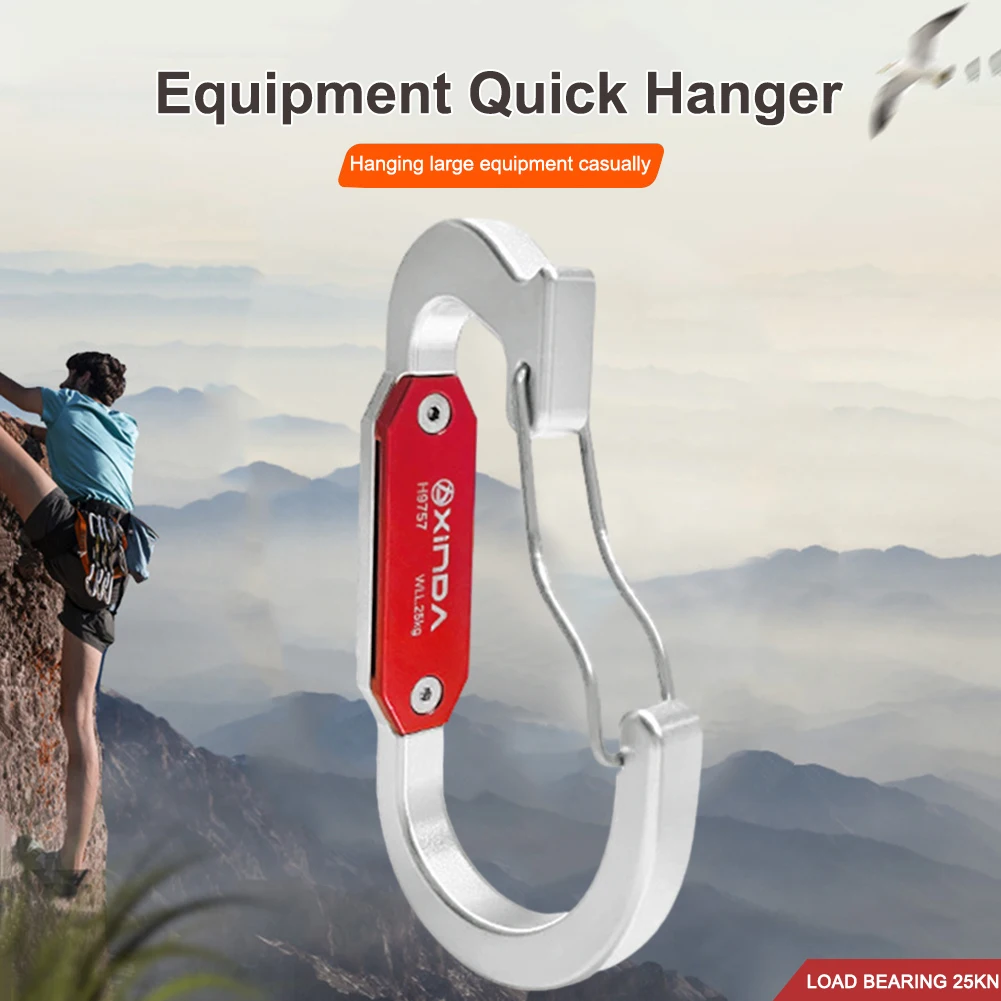 Quickdraw-Carabiner-Portable-Harness-Accessories-Fast-Hanging-Tool-Rack ...