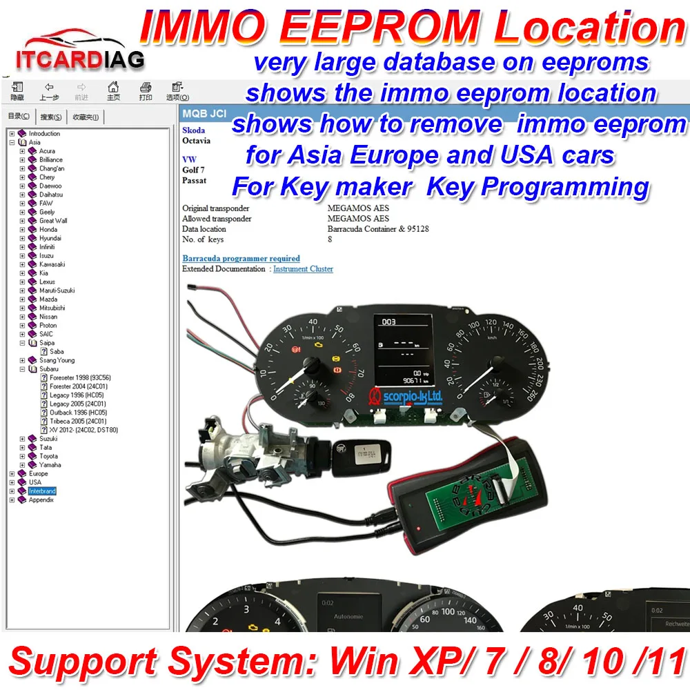 IMMO off EEPROM Location Software for Key Maker Key Programming Show ...