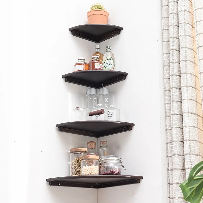 Corner Wall Mounted Kitchen Shelves