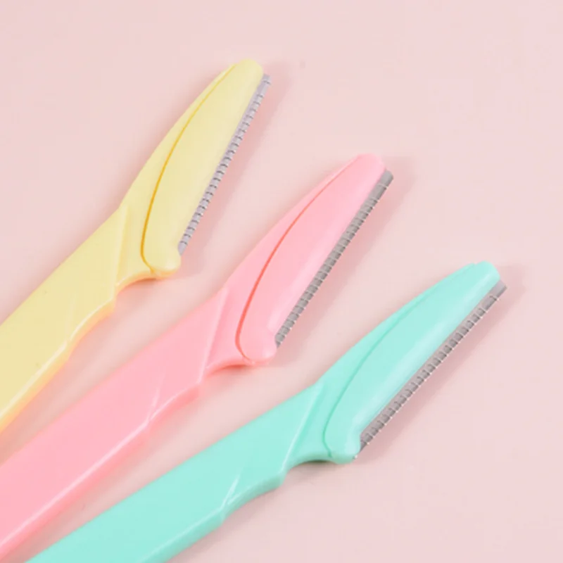 3-4-10Pcs-Eyebrow-Trimmer-Blade-Shaver-Portable-Face-Razor-Eye-Brow ...
