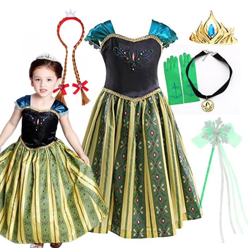 2026 Exquisite Anna Coronation Gown Toddler Snow Queen Halloween ...