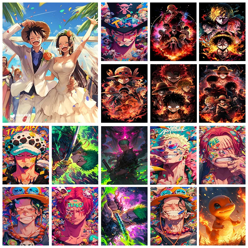 Japanese-Anime-Diamond-Painting-Kit-One-Piece-Luffy-Sticky-Diamond ...