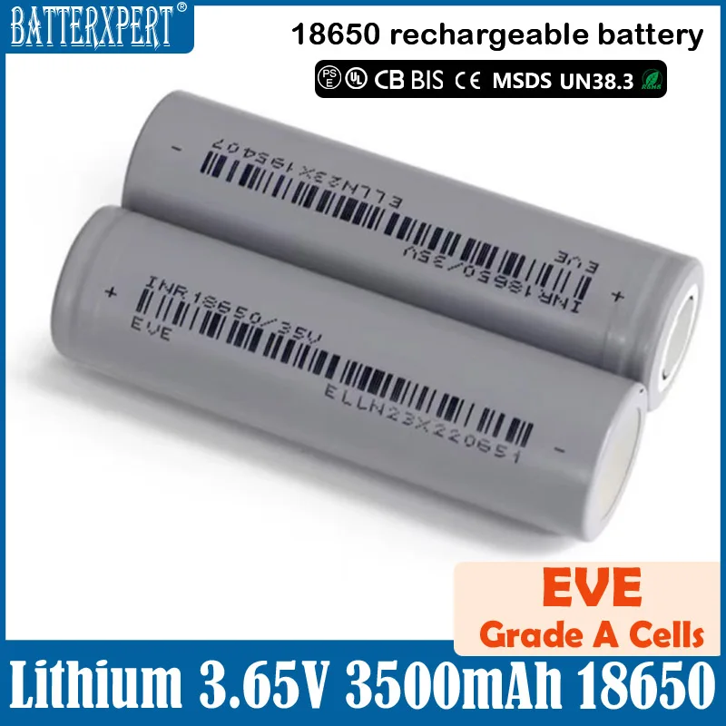 EVE-18650-battery-rechargeable-battery-lithium-cell-li-ion-bateria-3 ...