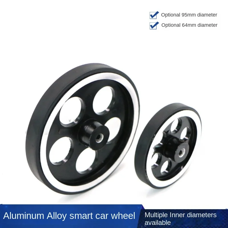 Driving-Wheel-Metal-Load-bearing-Wheel-Smart-Car-Robot-Drive-Aluminum ...