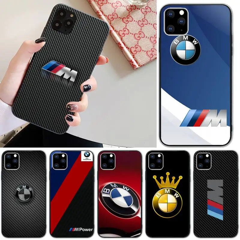 Luxo m power bmw caso de telefone do carro para o iphone 11 12 13 14 ...