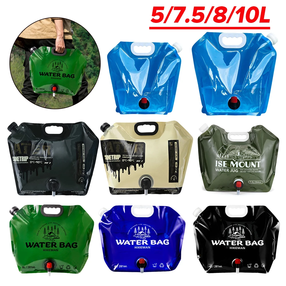 5-8-10-Liter-Water-Bag-Thicken-Folding-Water-Bucket-Portable-Outdoor ...