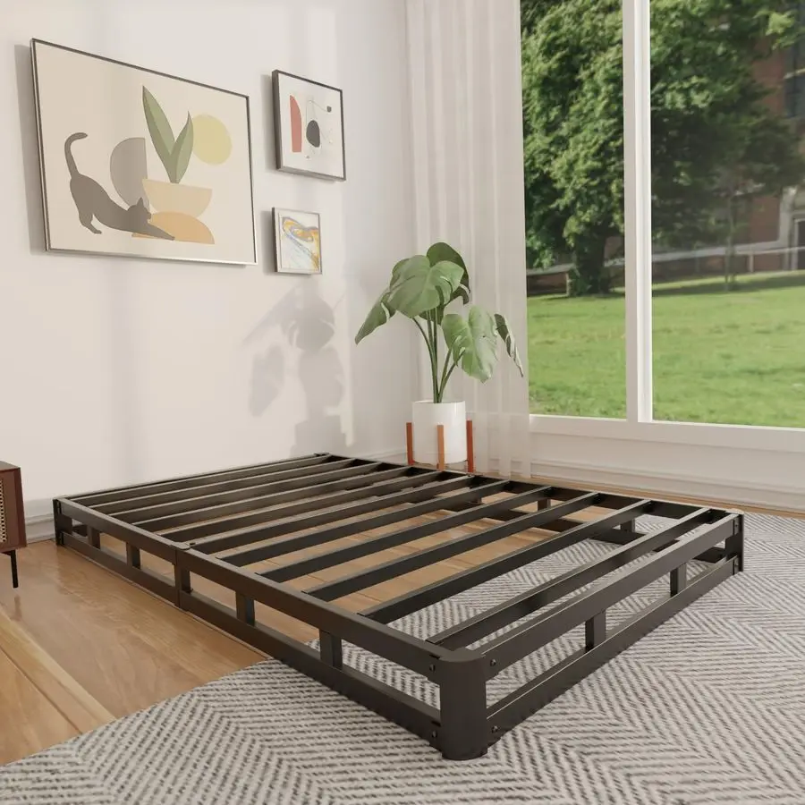 Box Spring 4 Inch Low Profile Box Spring Twin, Heavy Duty Mattress ...
