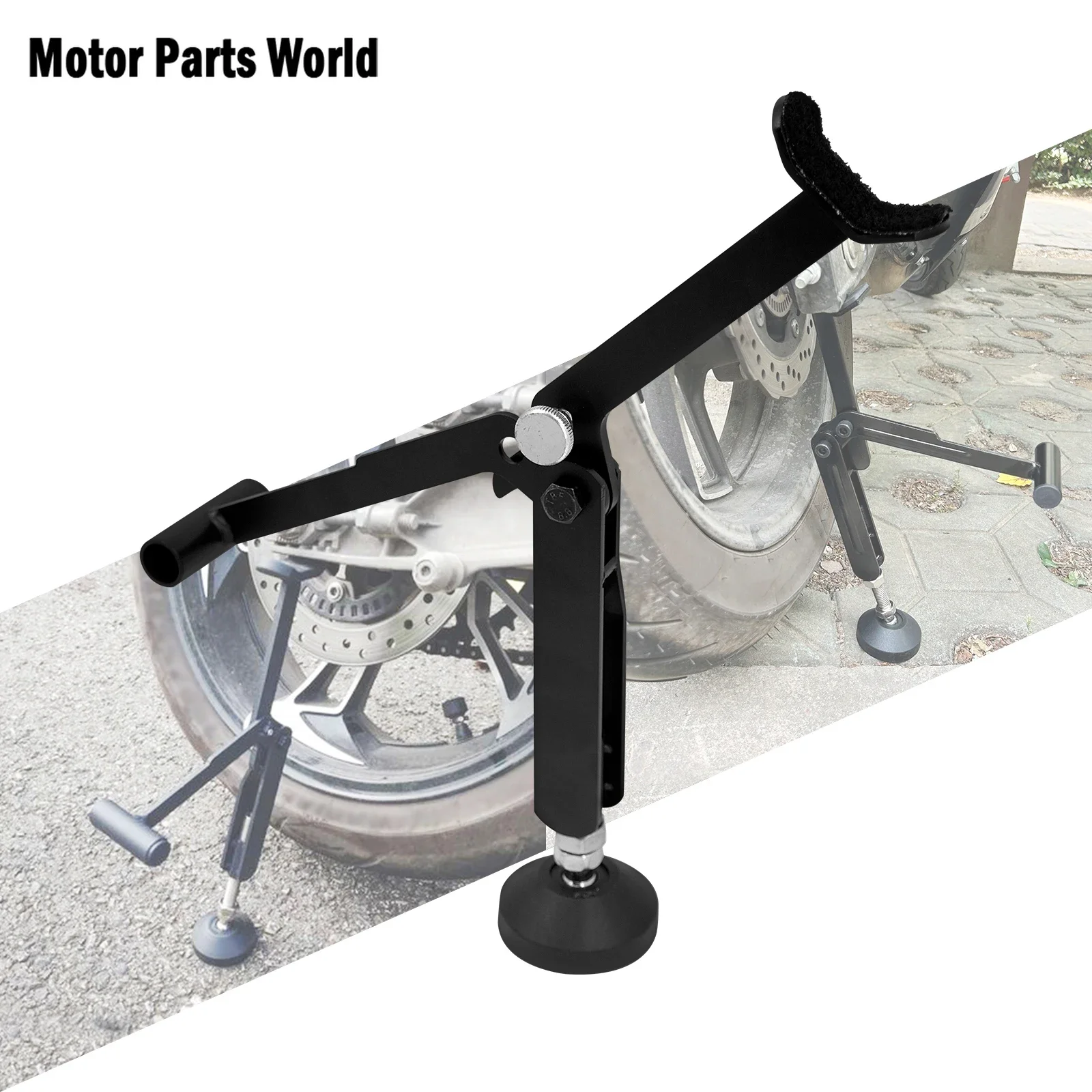 Labor Saving Motorcycle Jack Kickstand Wheel Support Side Stand ...