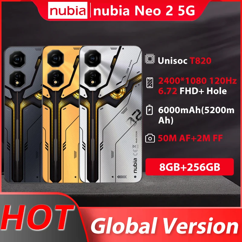 Nubia-tel-fono-m-vil-Neo-2-Original-versi-n-Global-8GB-256GB-6000mAh-6 ...