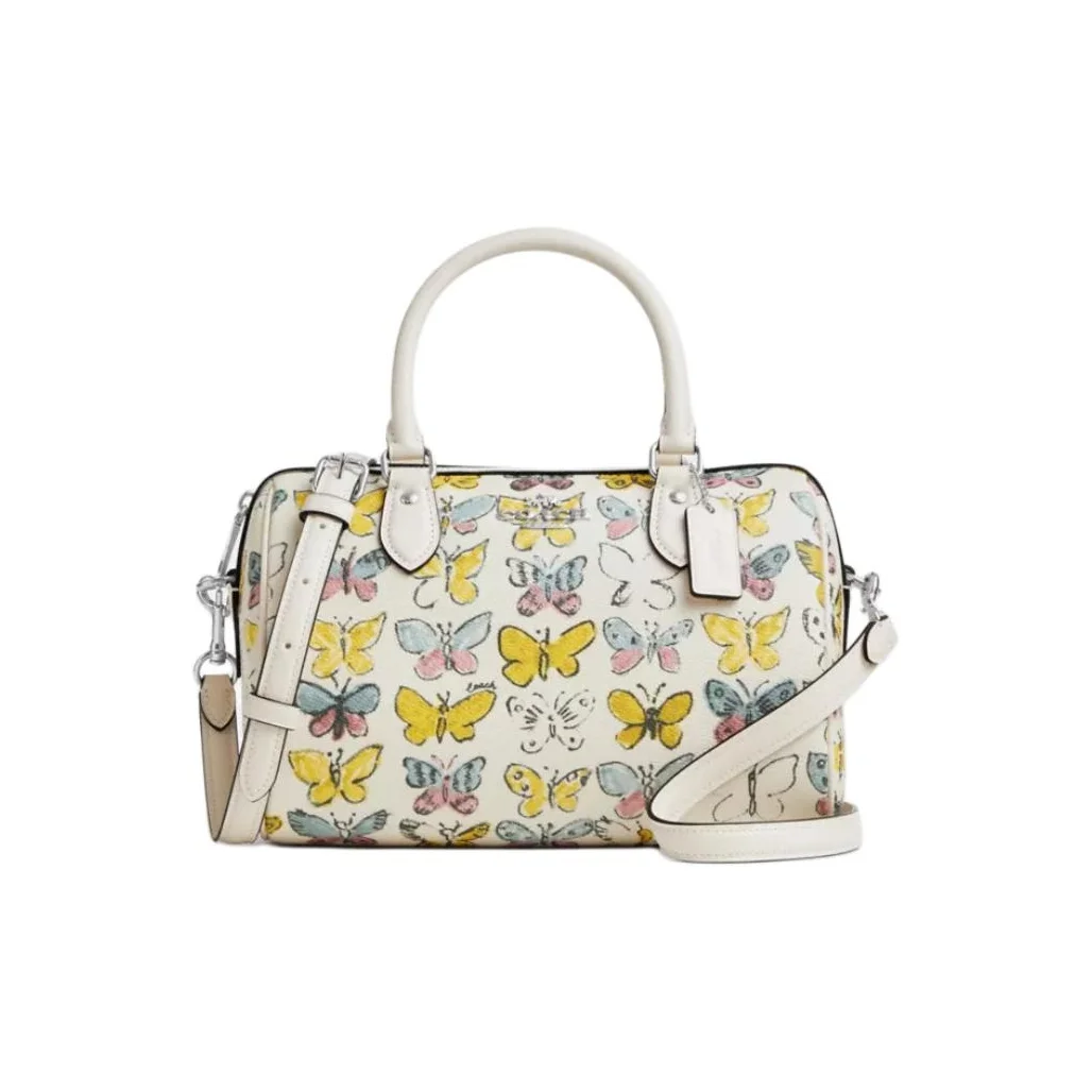 COACH Rowan Coated Canvas Shoulder Bag, Crossbody Bag, Handbag Medium ...