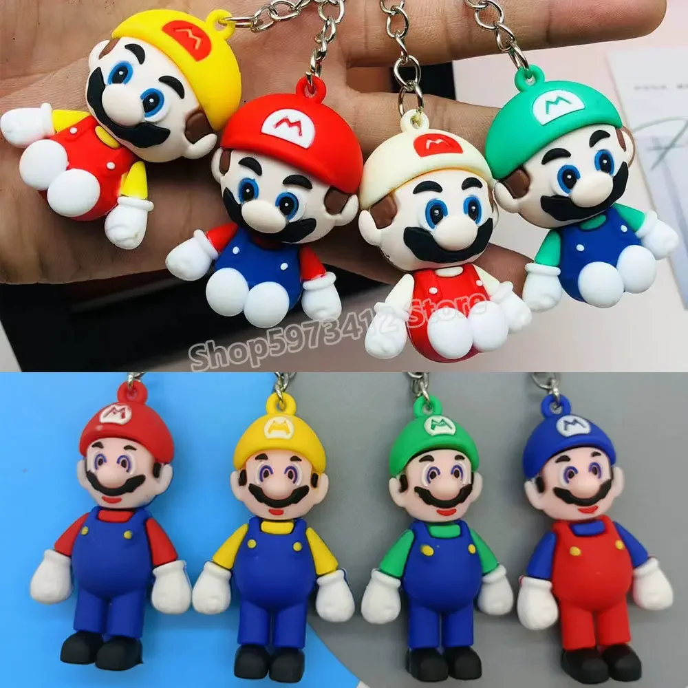 Super-Marios-Key-Chains-Game-Cartoon-Anime-Figure-Mario-Bros-Keychain ...