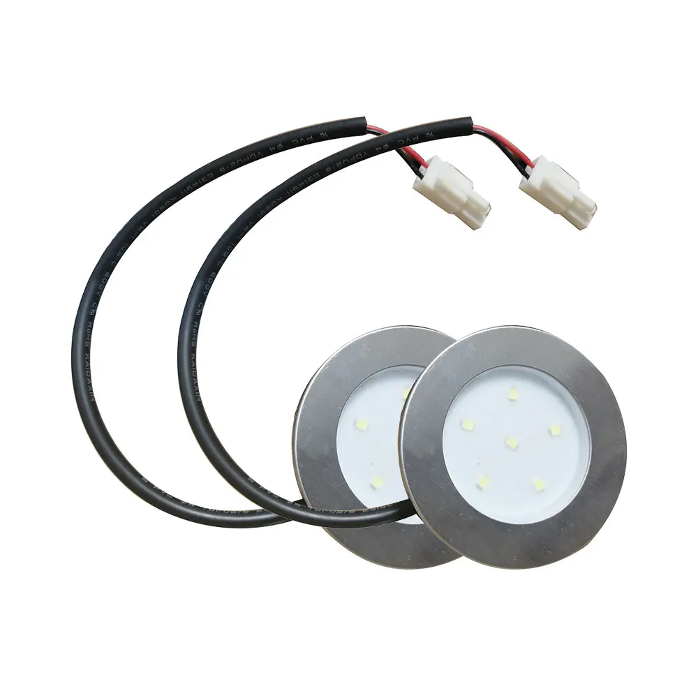 2-piece 12v Dc 220v 1.5w Exhauster Ventilator Light Bulb 50mm Cut Hole ...