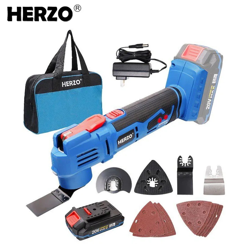 HERZO-Cordless-Multi-Oscillating-Tool-20V-Brushless-Shovel-Battery ...