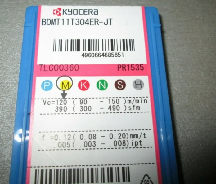 10PCS CARBIDE INSERT BDMT11T304ER-JT PR1535