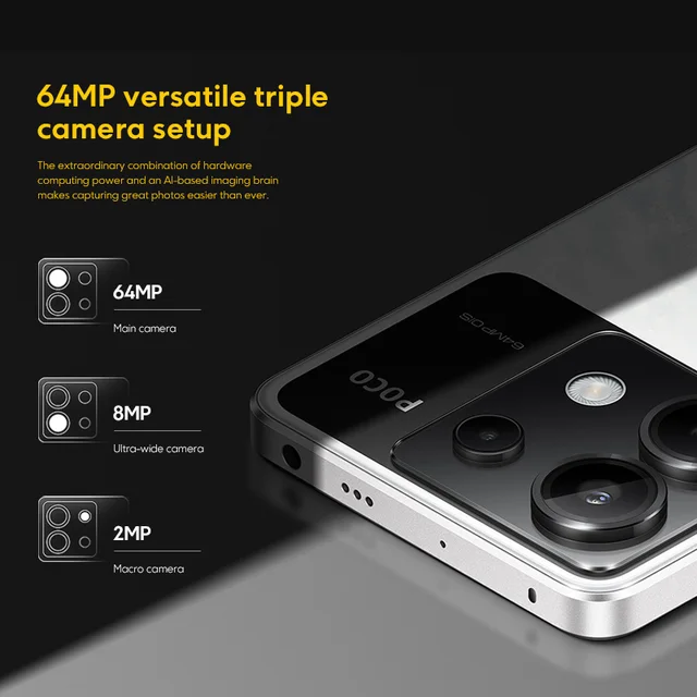 POCO X6 5G Global Version Smartphone NFC Snapdragon 7s Gen 2 120Hz Flow ...