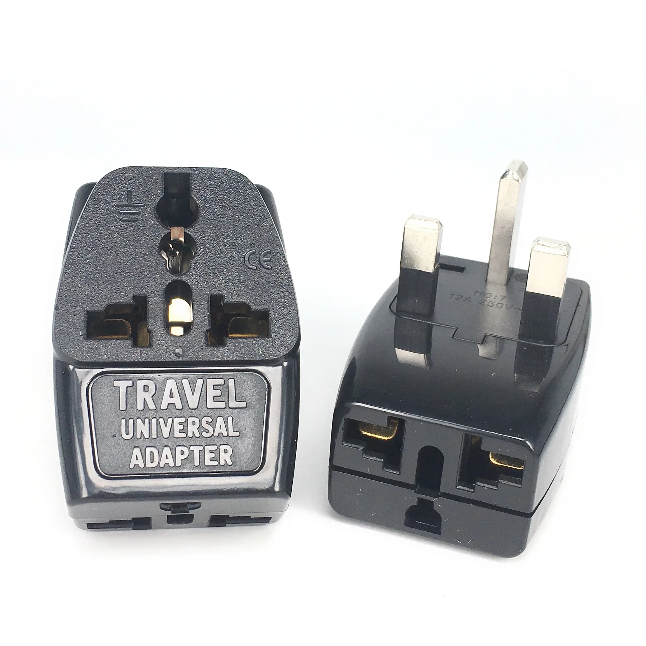 Universal AU US EU to UK Plug 3 in 1 International Travel Power Charger ...
