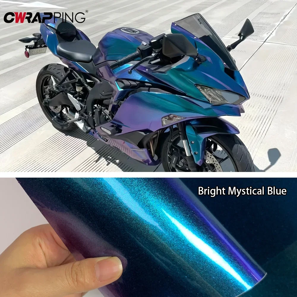 Motorcycle Stickers Glossy Matt Chameleon Vinyl Car Film Air Release ...
