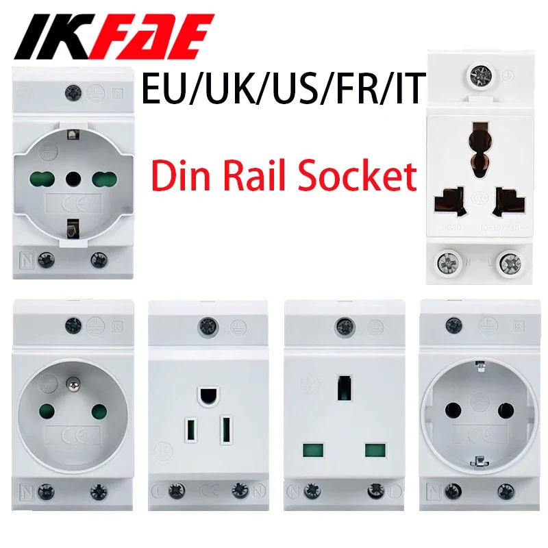 Din-Rail-35mm-Modular-Mount-UK-US-EU-FR-IT-Standard-Modula-AC-Power ...