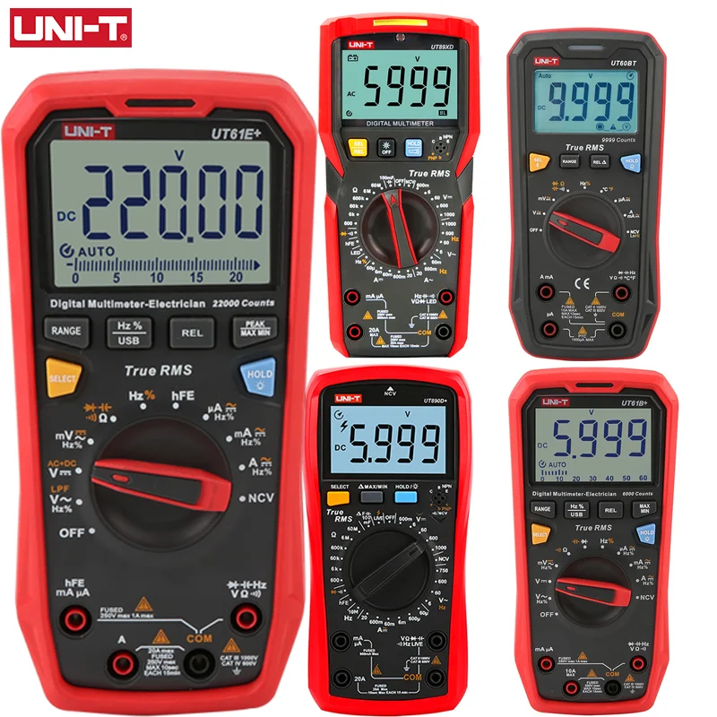 UNI-T-Digital-Multimeter-Professional-AC-DC-Electrical-Multi-Meter ...