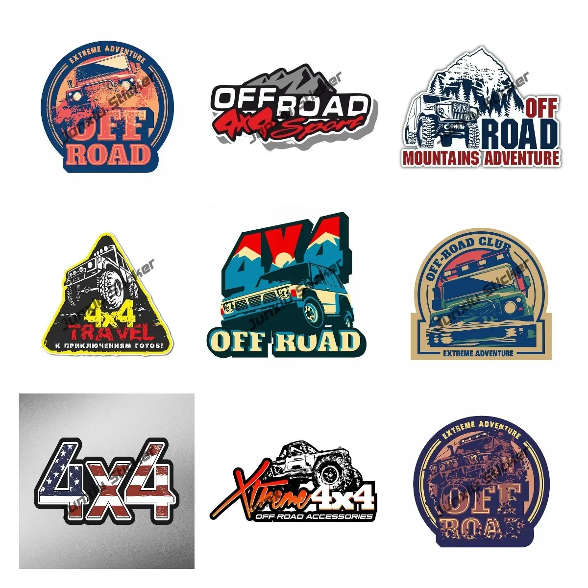 High-Quality-Sticker-for-Car-4X4-Off-Road-Decal-Logo-Sticker-New ...