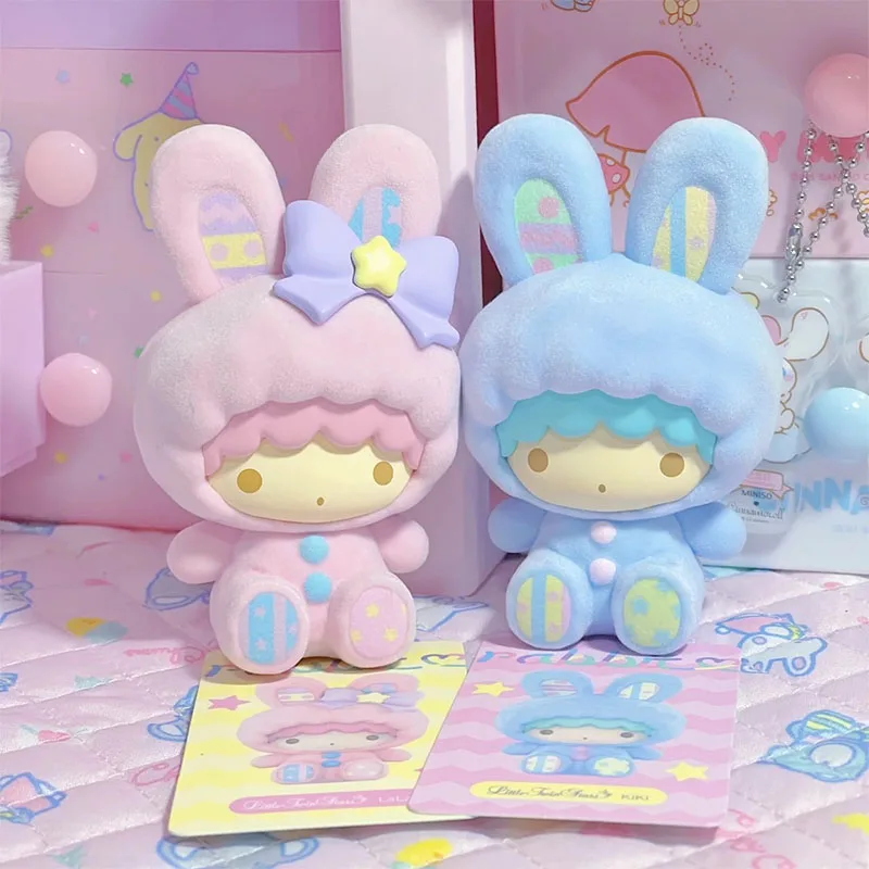 2Pcs-Set-Soft-Flocking-Rabbit-Series-Little-Twin-KiKi-and-LaLa-Action ...