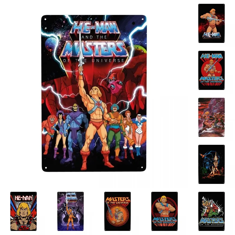 Custom-He-Man-Eternia-Metal-Sign-Vintage-Masters-of-the-Universe-Tin ...