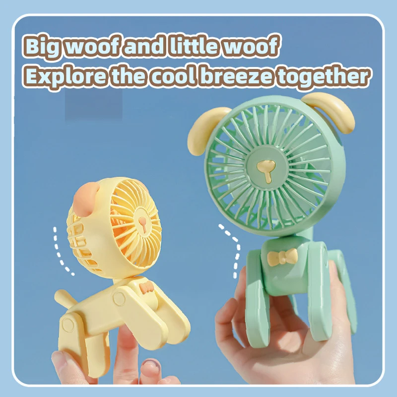 Cute-Pet-Model-Desktop-Fans-Rechargeable-USB-Small-Electric-Fan-Mini ...