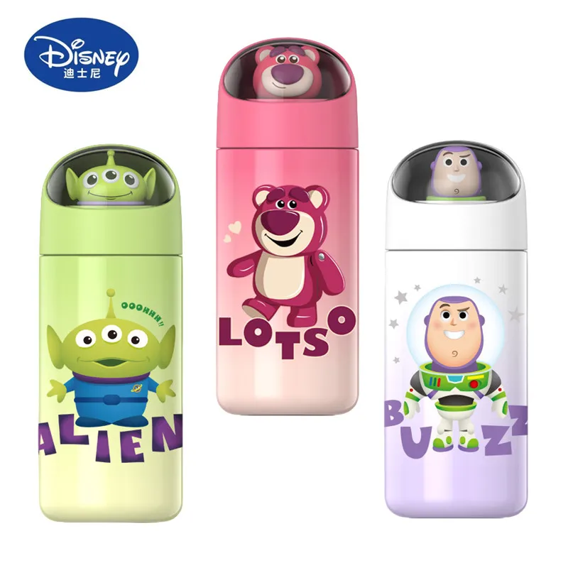 350ML-Disney-thermos-cup-kawaii-Lotso-Alien-Buzz-Lightyear-Portable ...