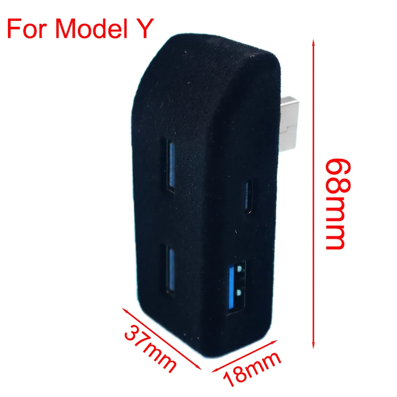 Glove Box Docking Station For Tesla Model Y Model 3 Quick Charger 4 USB ...