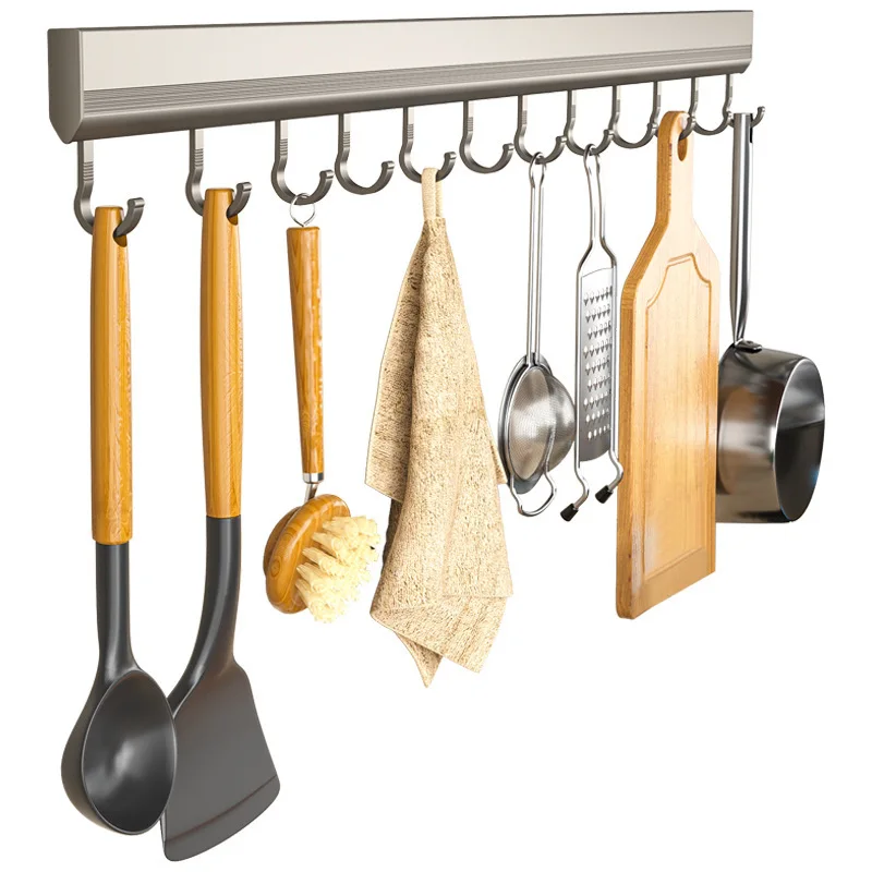 Wall-Mounted Kitchen Hook Rack – Kitchen Staples Plus