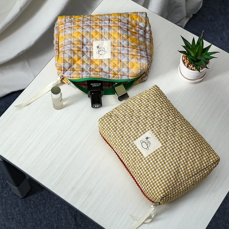 Korean-Quilted-Cosmetic-Bag-for-Women-Makeup-Storage-Bag-Large-Toiletry ...