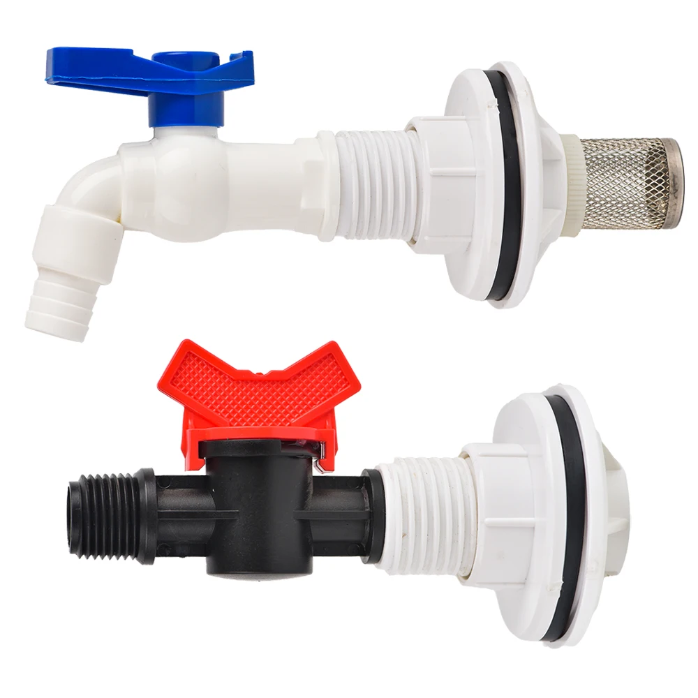 PVC-Bulkhead-Fitting-Water-Tank-Replacement-Spigot-Drainage-Faucet ...