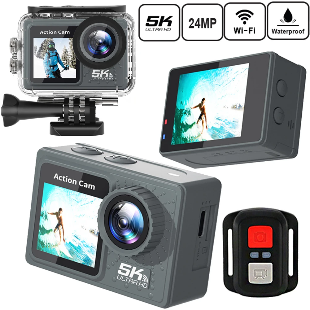 5K-4K-60FPS-Action-Camera-Anti-shake-WIFI-Camera-Dual-Screen-170-Wide ...