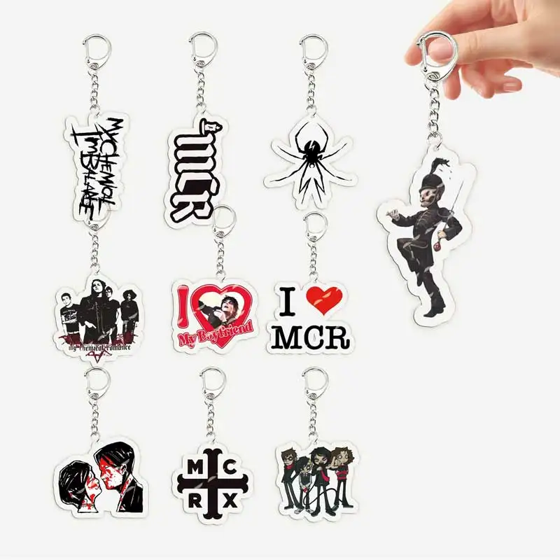 Rock Band My chemical romance Keychains for Accessories Acrylic MCR ...