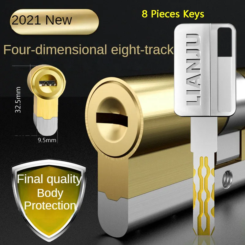 65-115MM-Lock-Cylinder-Hardware-Door-Skew-Lock-AB-Cylinder-Key ...