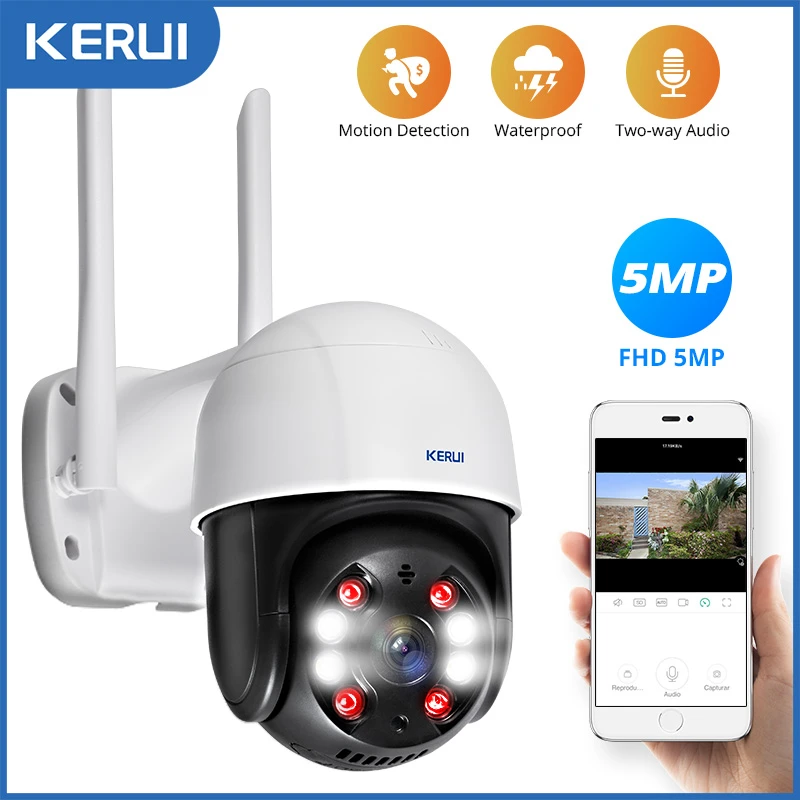 Kerui Outdoor Waterproof Wireless 3mp Wifi Ip Camera Dome 4x Ptz ...