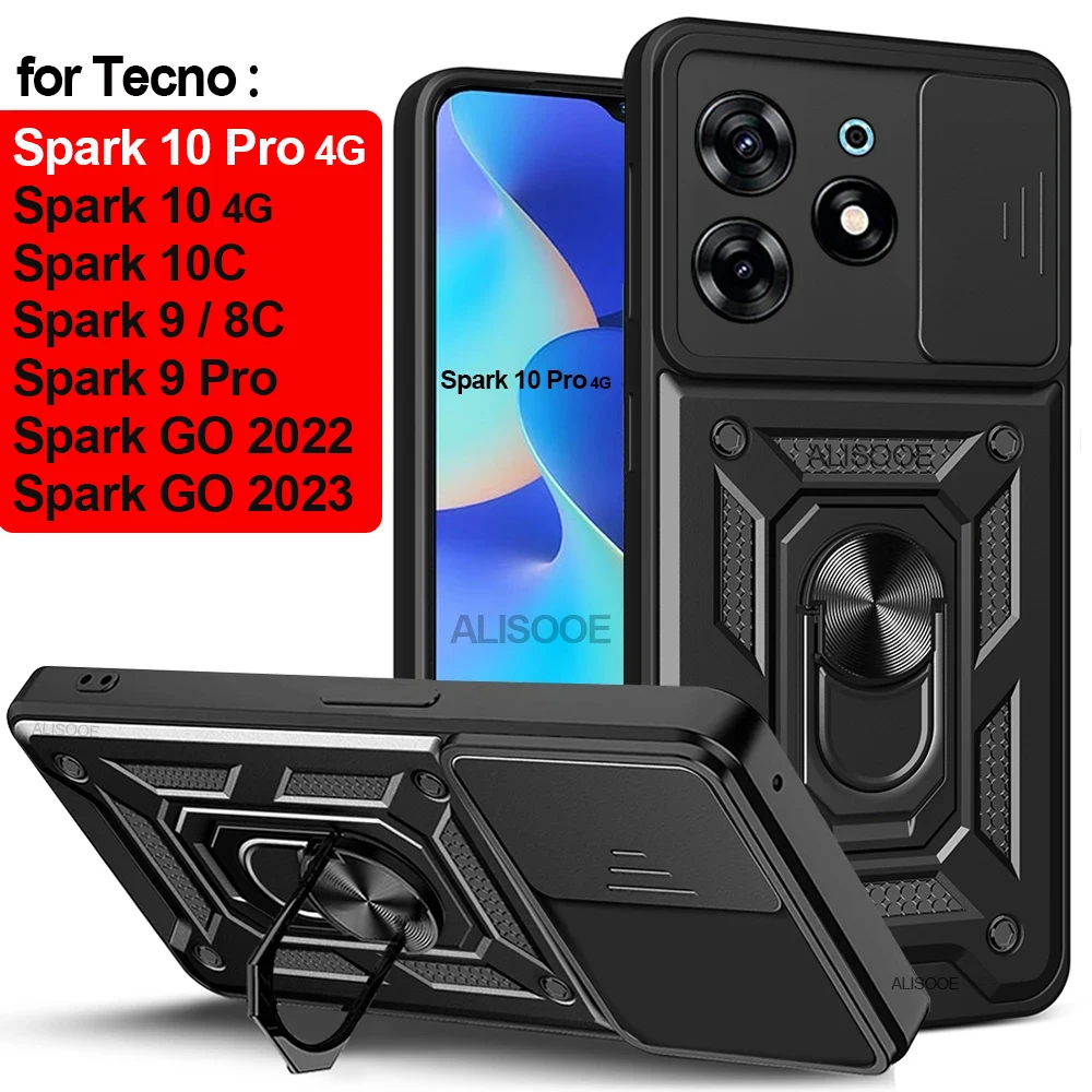 Armor-Capa-for-Tecno-Spark-10-Pro-10C-Camon-20-19-Case-Slide-Lens ...