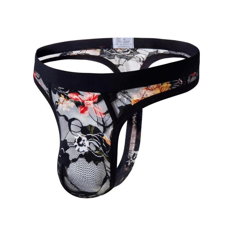 Men-Thongs-Lace-Printing-Breathable-G-Strings-Thongs-T-Back-Transparent ...