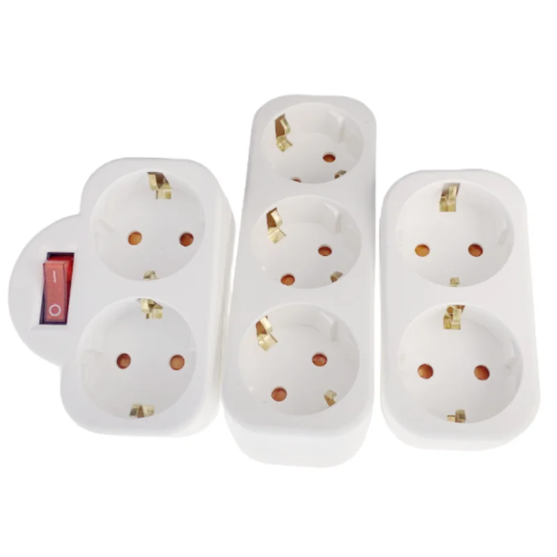 EU-Plug-Multiple-Power-Adapter-Outlet-European-Standard-1-To-1-2-3-Way ...