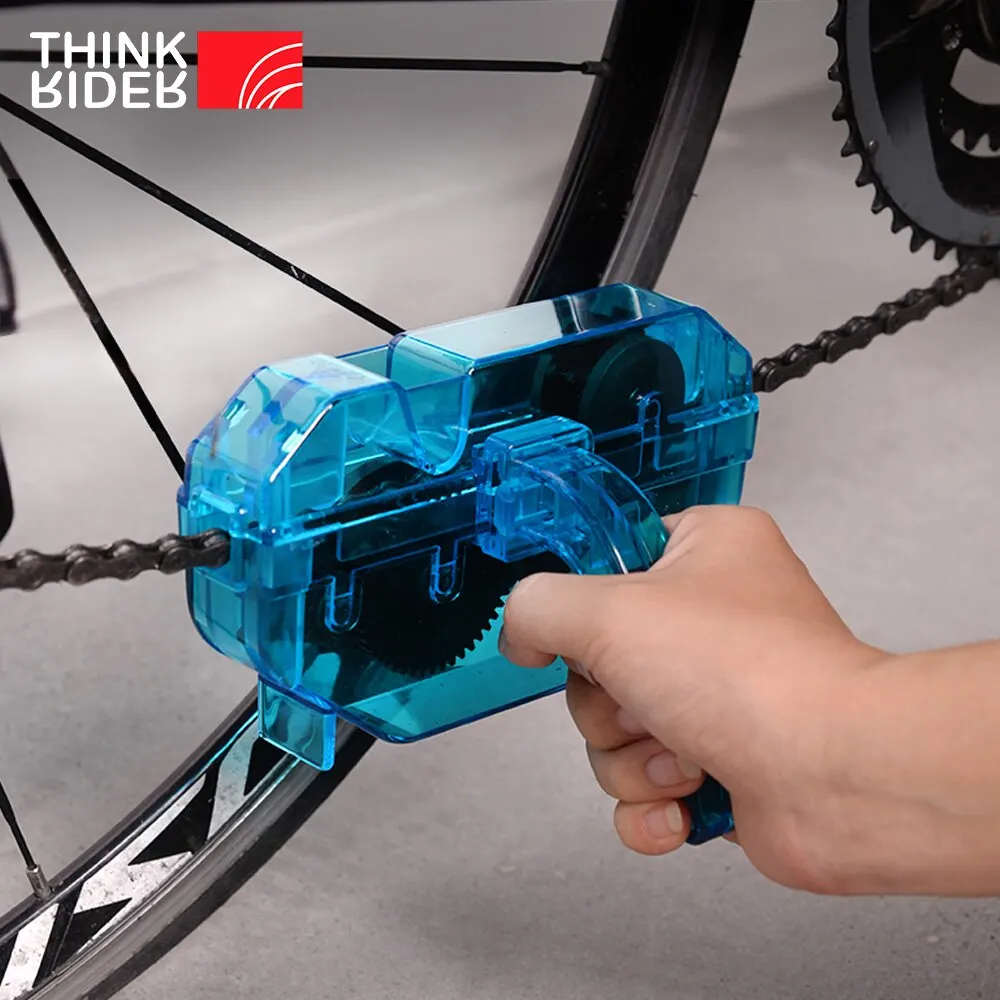 ThinkRider Portable Bicycle Chain Cleaner Bike Brushes Scrubber Wash ...