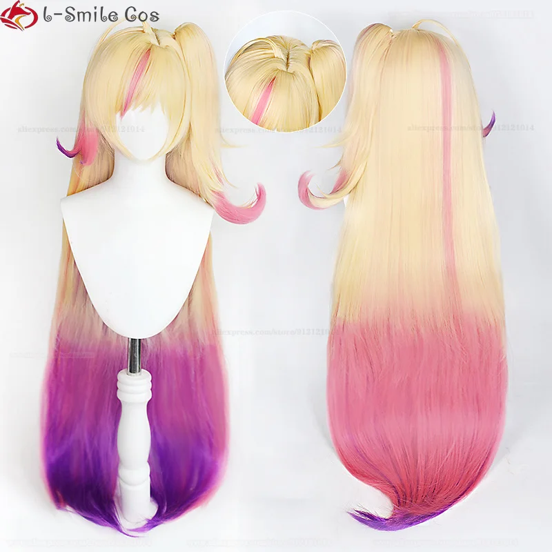 LOL-Star-Guardian-Seraphine-Cosplay-Wig-100cm-Long-Gradient-Heat ...