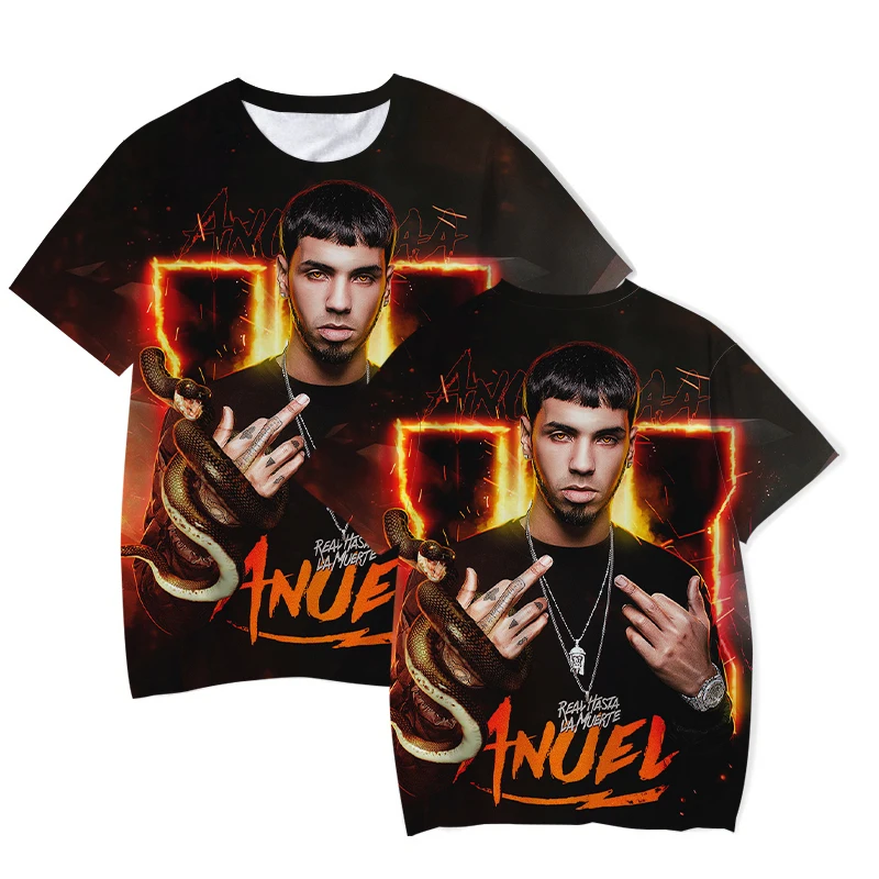 Rapper-Anuel-AA-3D-Print-T-shirt-Fashion-Streetwear-Tees-Summer-Men ...