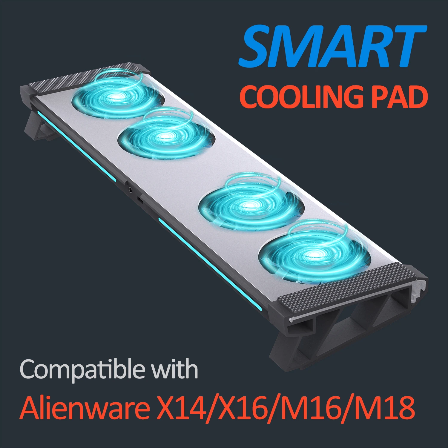 RGB-Smart-Gaming-Laptop-Cooler-Cooling-Pad-for-Alienware-X14R1-X14R2 ...