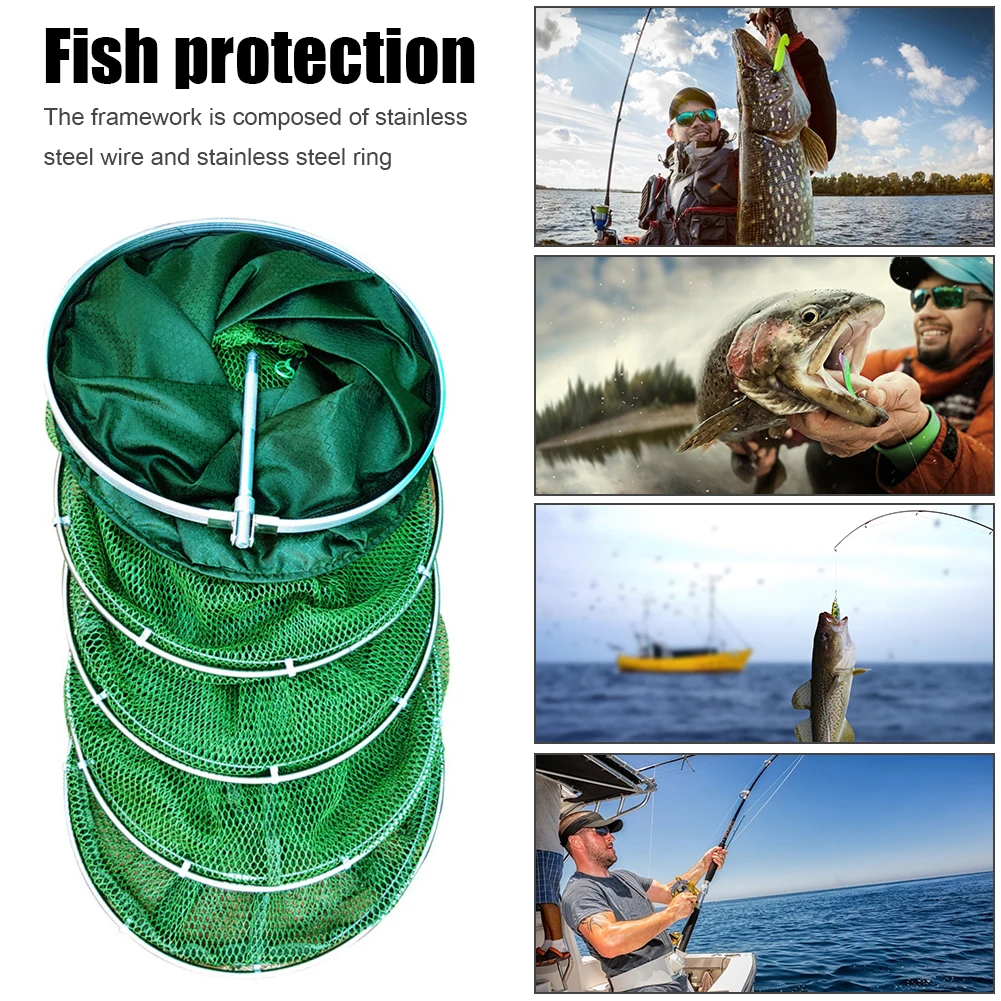 Folded-Portable-Glued-Fishing-Net-Crayfish-Fish-Shrimp-Carp-Catcher ...
